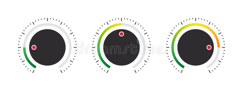 Radial Regulator. Adjustment Dial. Control Knob or Round Dial Regulator ...