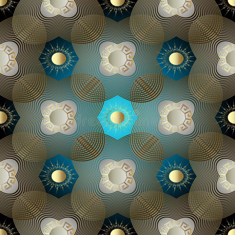 Royal Blue Versace Pattern Stock Illustrations – 26 Royal Blue Versace ...