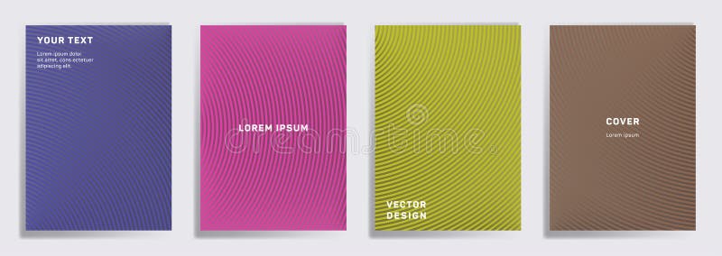 Radial Semicircle Geometric Lines Patterns Stock Vector - Illustration ...