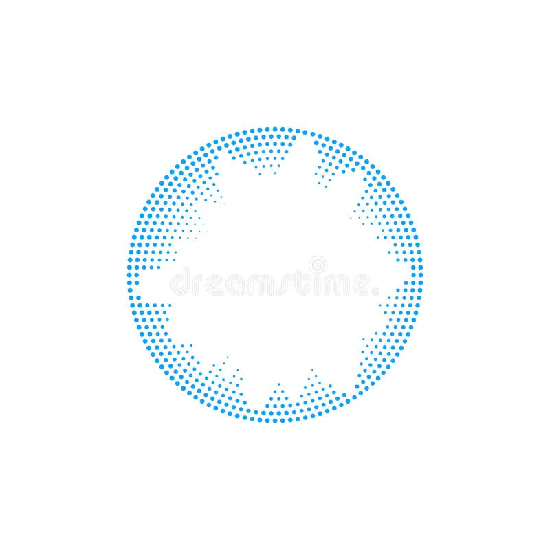 Radial Sound Wave Pattern Vector Illustration Stock Illustration ...