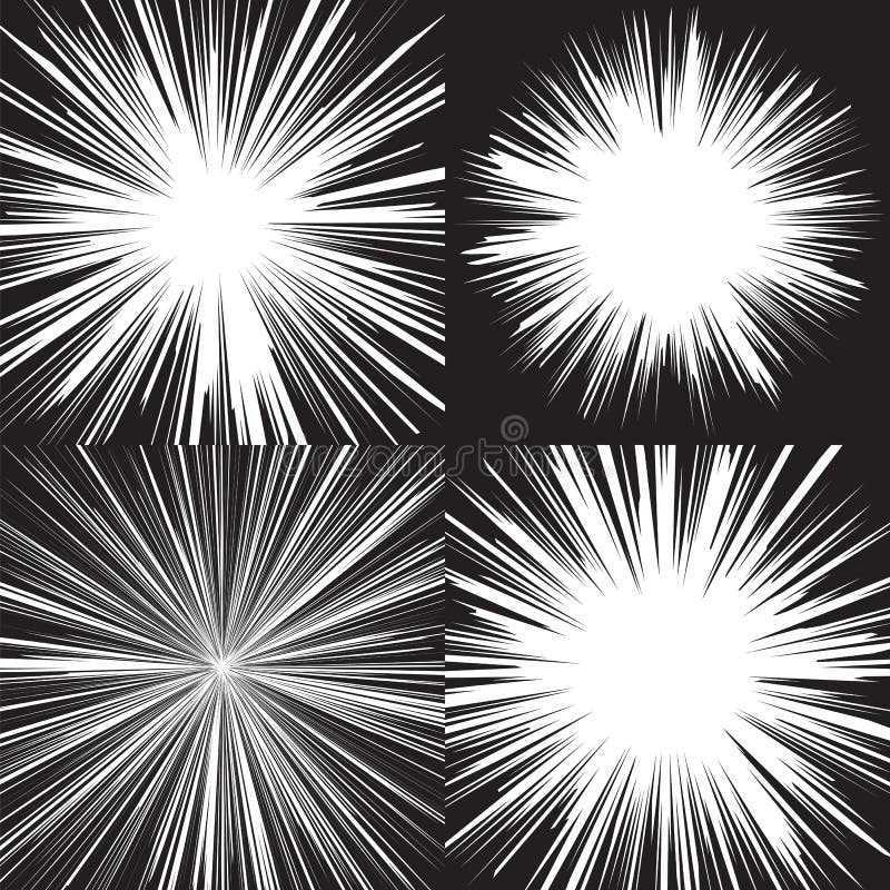 Radial Speed Lines. Vector Illustration Stock Vector - Illustration of ...