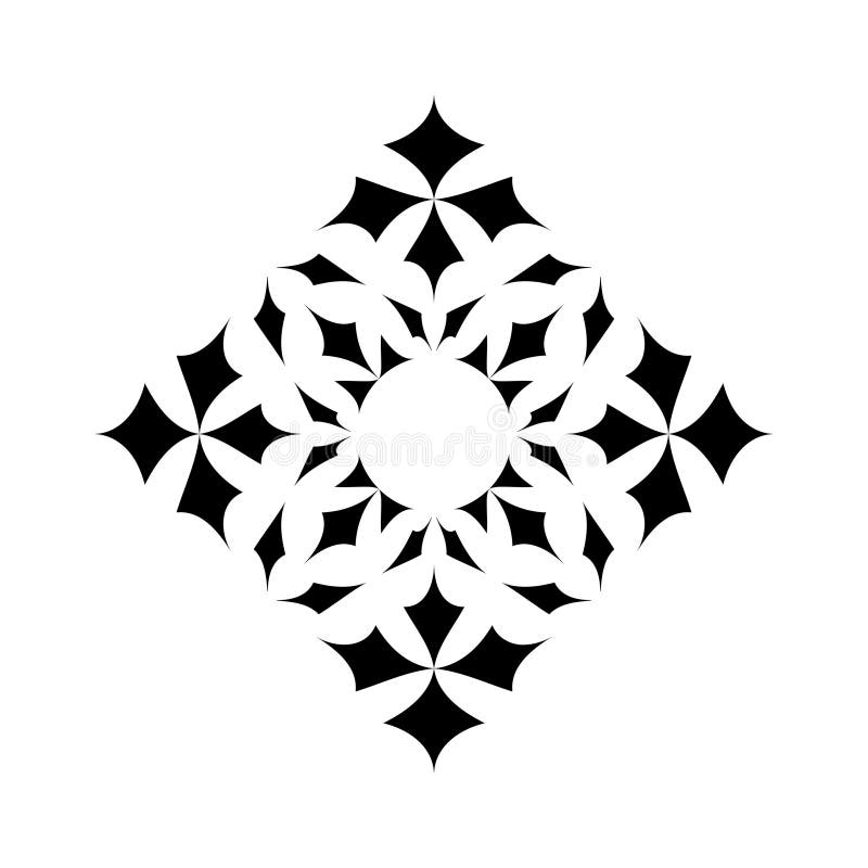 Radial Square Pattern. Decorative Design Element Stock Illustration ...