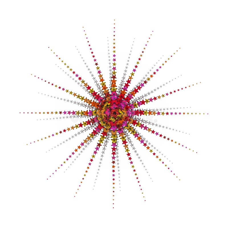 Radial Star Colors stock illustration. Illustration of idea - 12144651