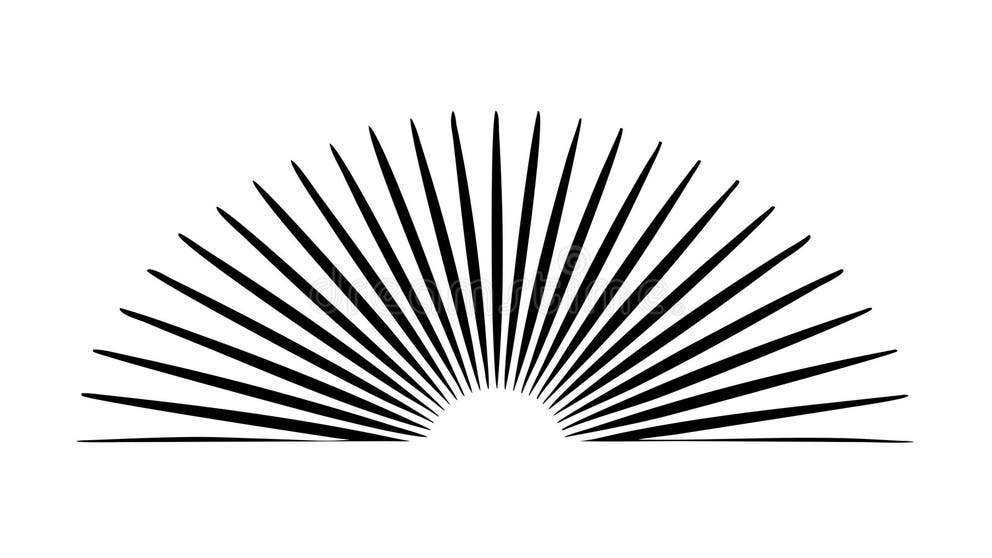 Radial Sunburst Abstract Line Pattern Vector, Vector Design Generative ...