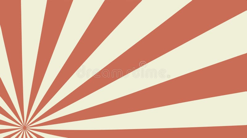 Radial Sunburst Pattern Design with Warm Color Stripes Vector Design ...