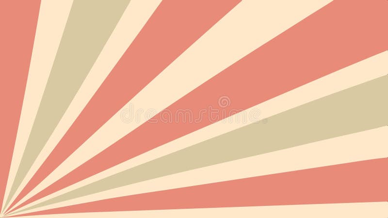 Radial Sunburst Pattern Design with Warm and Light Color Stripes Vector ...