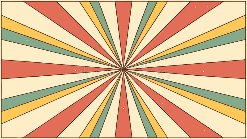 Radial Sunburst Pattern, Dynamic Retro Design Element Vector Design ...