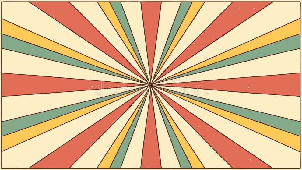 Radial Sunburst Pattern, Dynamic Retro Design Element Vector Design ...