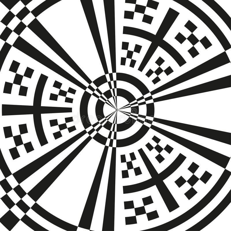 Radial Tech Circle. Segment Circuit Pattern. Vector Abstract Diagram ...