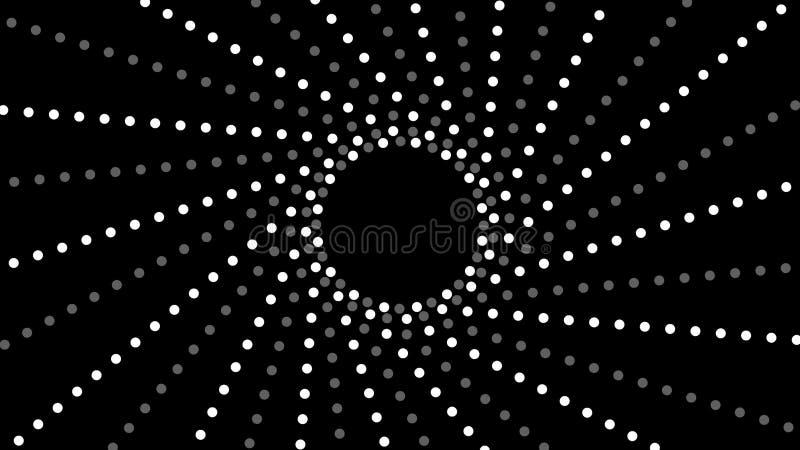Radial White Dot Burst on Black Background Stock Footage - Video of ...