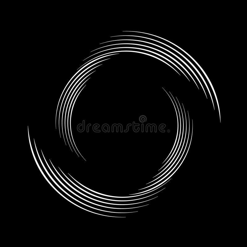 Radial White Vector Speed Lines in Circle Form Stock Vector ...