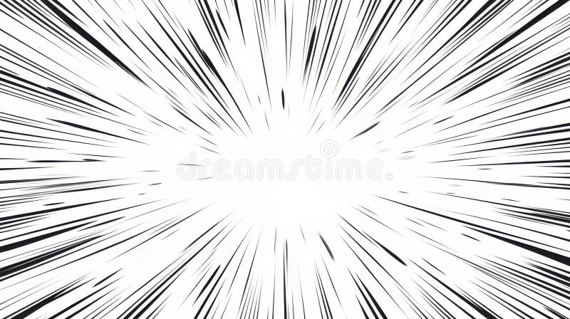 Radial Zoom Speed Lines Effect Exploding from White Center Background ...