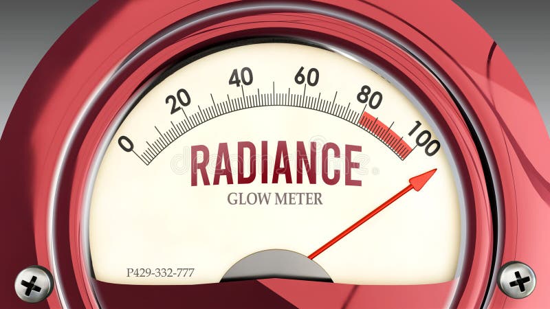 Radiance and Glow Meter that is Hitting a Full Scale, Showing a Very ...