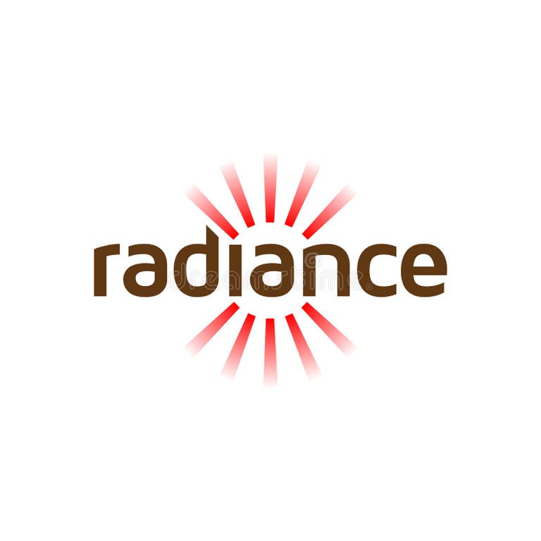 Radiance Text Logotype Vector Template Stock Vector - Illustration of ...