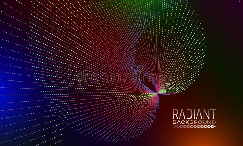 Radiant Background in Various Hues Stock Illustration - Illustration of ...