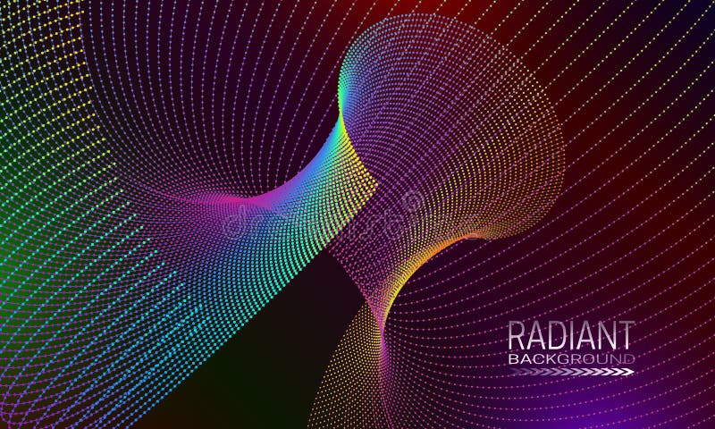 Radiant Background in Various Hues Stock Illustration - Illustration of ...