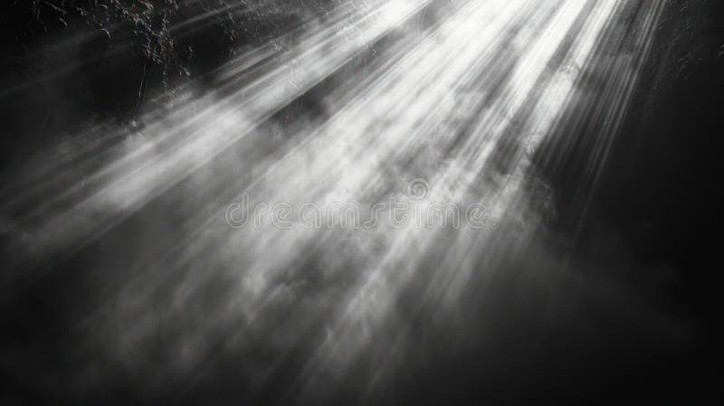 Radiant Beam: a Glimpse of Hope in the Ray of Light Stock Illustration ...