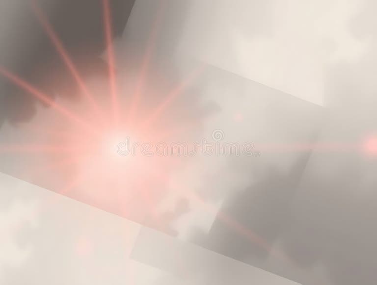 Radiant Beam Intersecting Geometric Forms, Evoking Depth and Luminosity ...