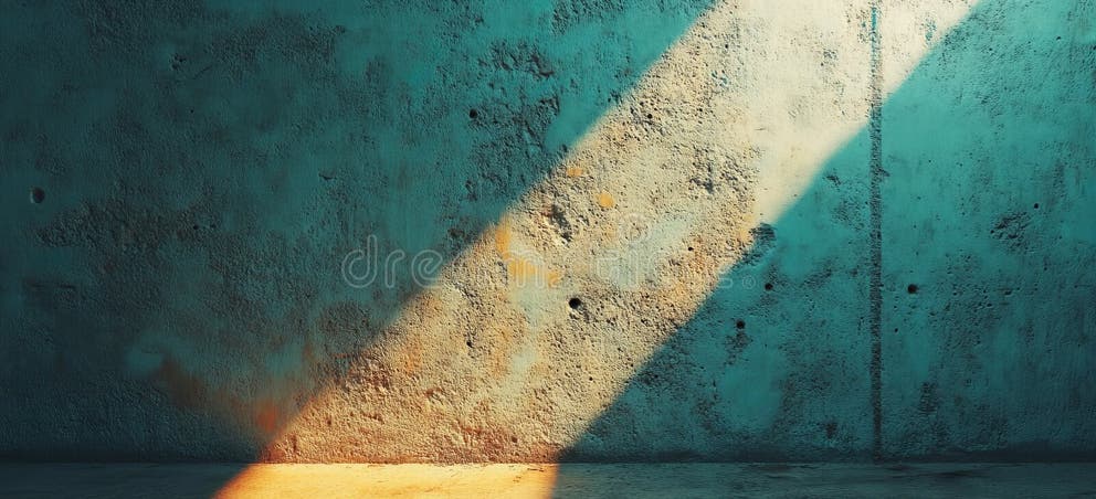 A Radiant Beam of Light Generates a Gradient Effect on a Coarse, Grainy ...