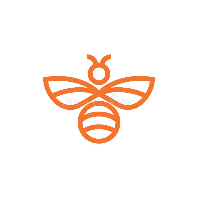 Radiant Bee Logos for Bright Brands Stock Vector - Illustration of ...