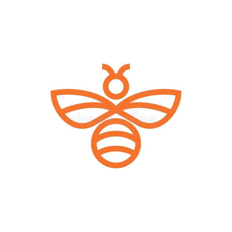 Radiant Bee Logos for Bright Brands Stock Vector - Illustration of ...