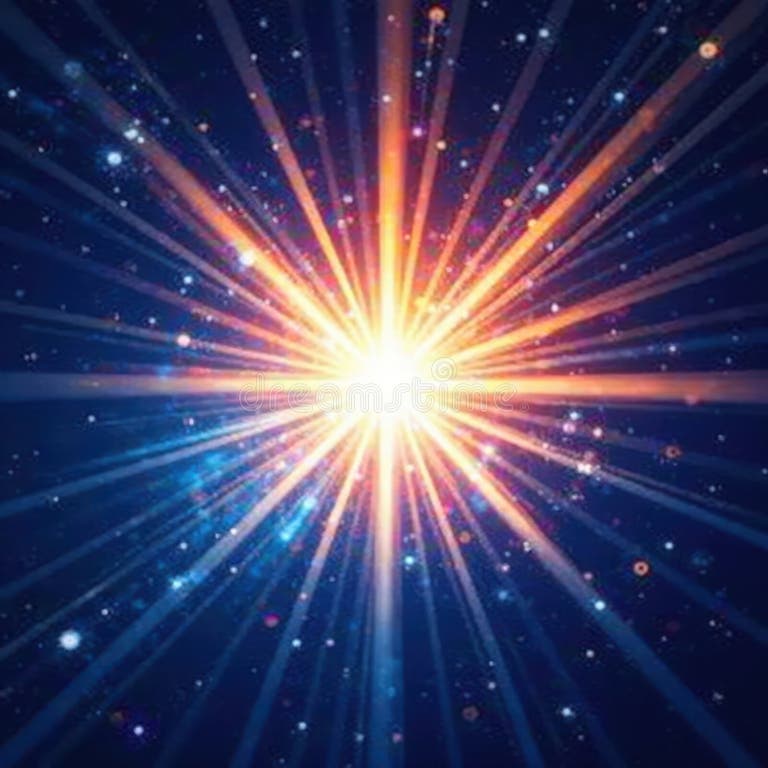 Radiant Blue Energy Burst, Dynamic Light Rays , Digital, Plasma ...