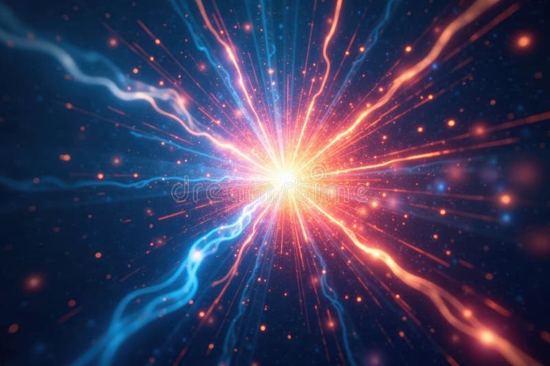Radiant Blue Light Explosion, Dynamic Energy Rays , Burst, Power Stock ...