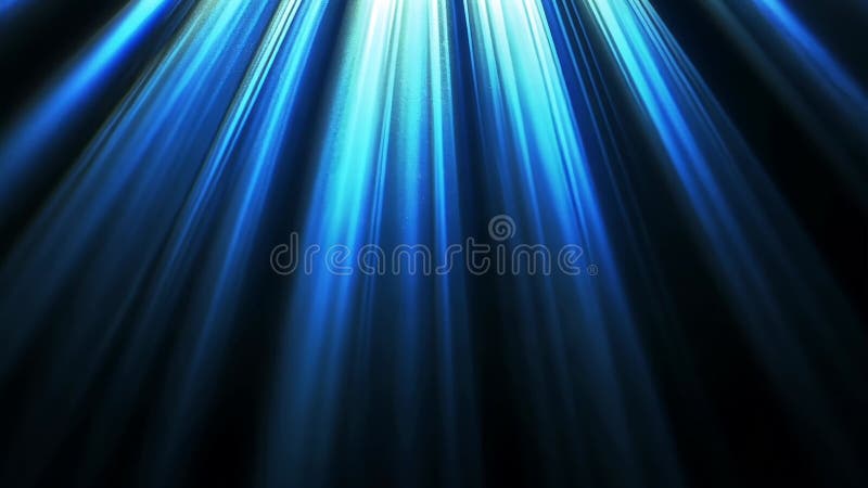 Radiant Blue Light Rays Streaming in Abstract Animation Stock Footage ...