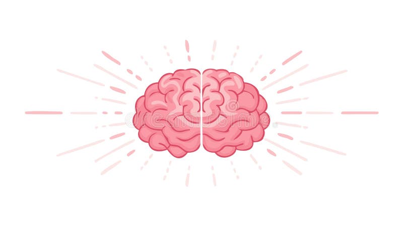 Radiant Brain Icon, Intelligence Creativity Insight, Vector Design ...