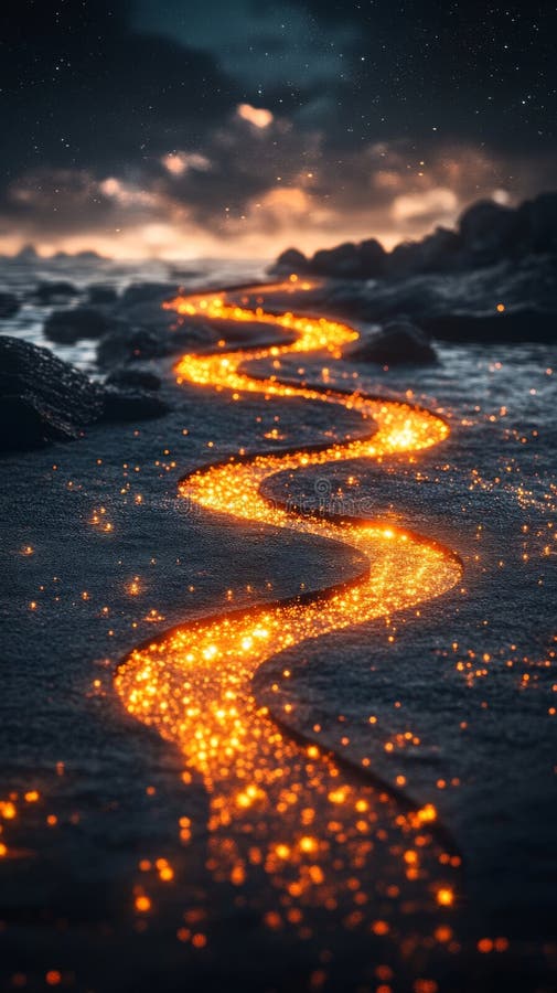 A Radiant Bridge Made Up of Binary Code (0s and 1s), Arching Over a ...