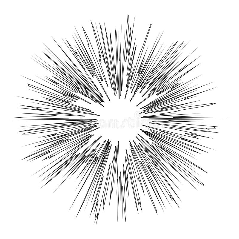 Radiant Burst of Dynamic Energy, Starburst with Radiating Lines Stock ...