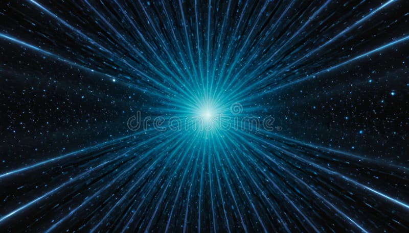 Radiant Burst of Light in Deep Space with Starry Backdrop Stock Photo ...