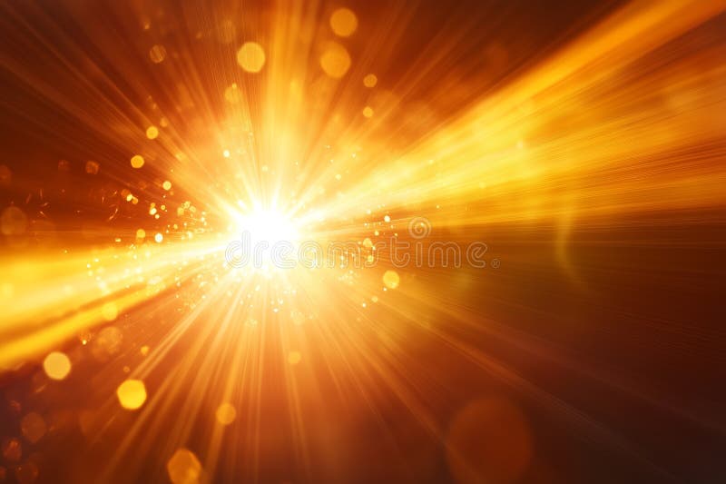 Radiant Burst of Light with Dynamic Rays Creating a Warm, Glowing ...