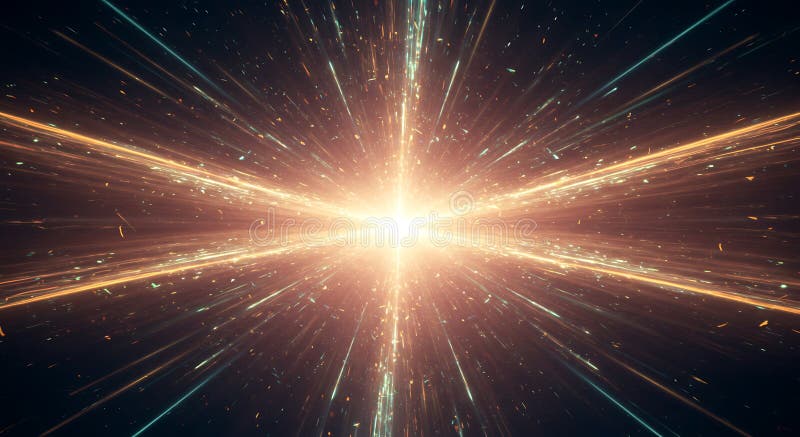 A Radiant Burst of Light Emerges from the Center, Creating an Effect ...