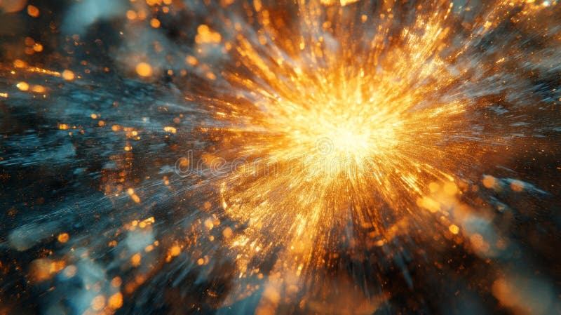 Radiant Burst of Light with Vibrant Colors and Dynamic Patterns Stock ...