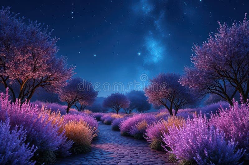 Radiant Celestial Bloom stock illustration. Illustration of nature ...