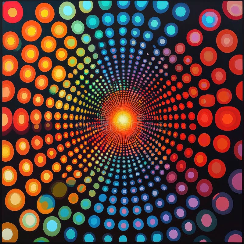 Radiant Circular Burst Colorful Dots Stock Photos - Free & Royalty-Free ...