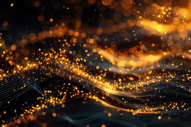 A Radiant Classical Music Scene with Sparkling Notes and Glowing ...