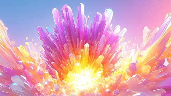 Radiant Cluster: an Abstract Explosion of Crystalline Formations and ...