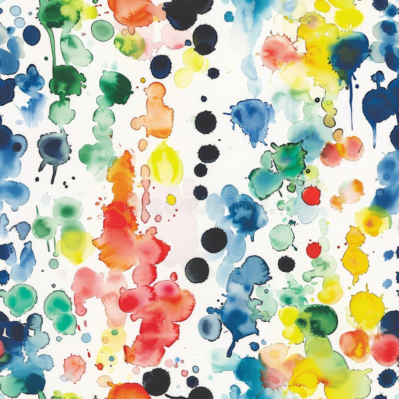 Radiant Colors Splash and Swirl Against the White Backdrop Stock ...