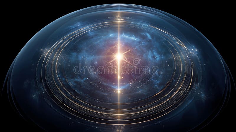 Radiant Cosmic Sphere stock image. Image of circle, luminescence ...