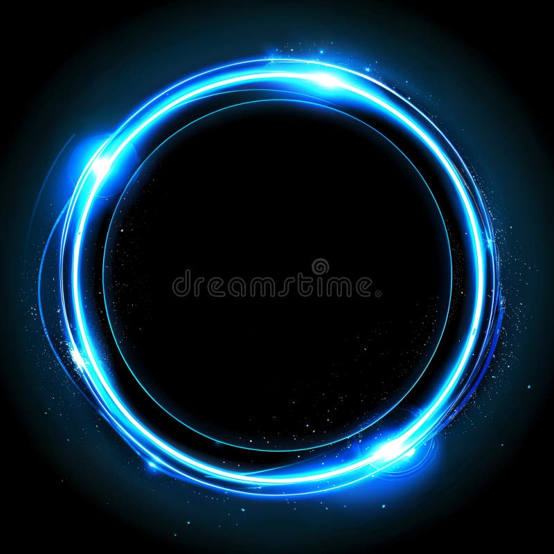 A Radiant Creative Ring in a Profound Backdrop Stock Illustration ...