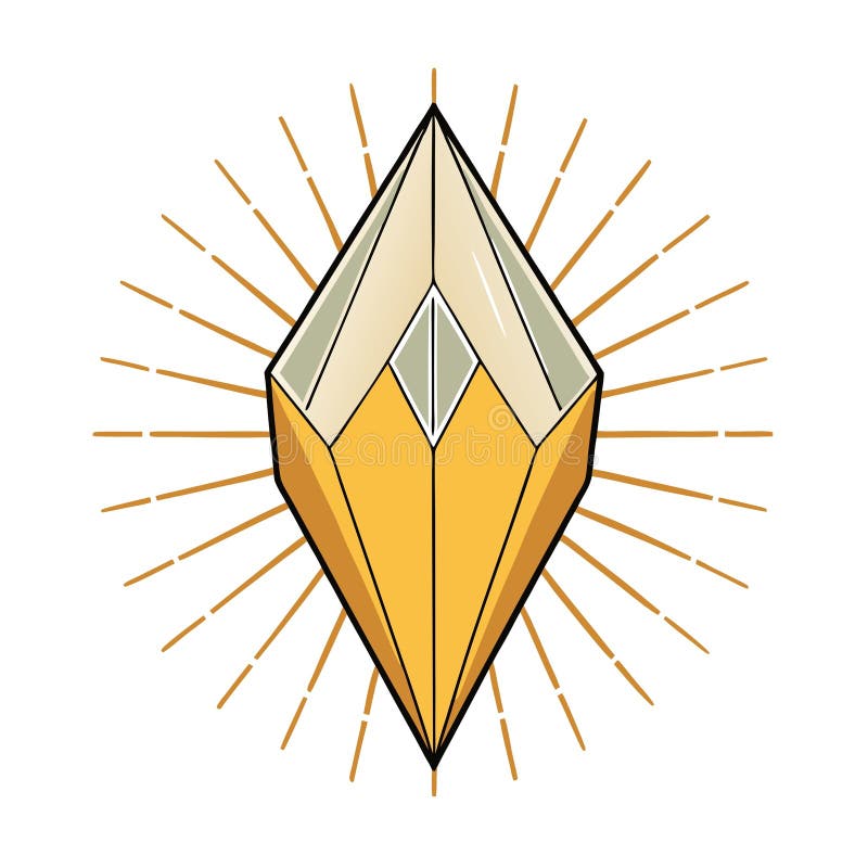 Radiant Crystal Gleaming in an Opulent Backdrop of Gold and Silver ...