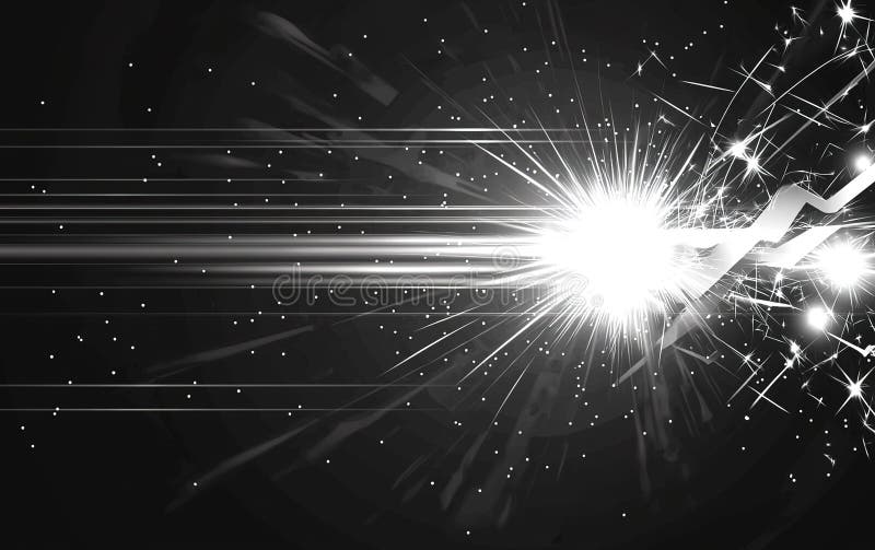 Radiant Display of Light and Sparks in a Dark Environment Capturing ...