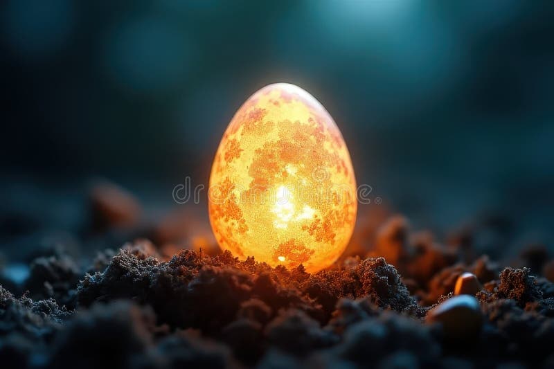 Radiant Egg Lighting Display Stock Illustration - Illustration of ...