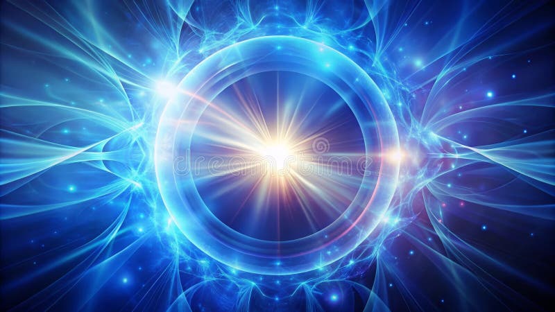 Radiant Energy Burst within a Celestial Ring of Light and Cosmic Flow ...