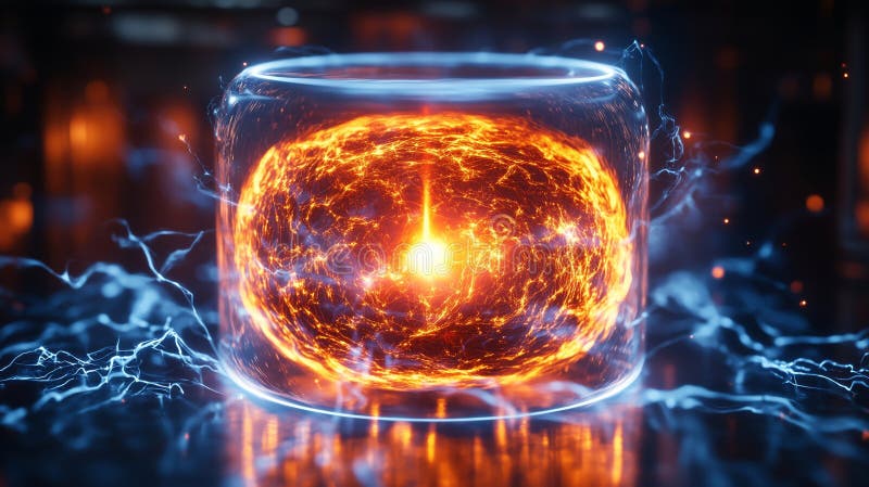 Radiant Energy Sphere: Dynamic Force and Intense Brightness ...