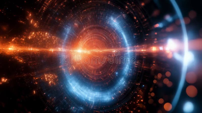 Exploration of Dynamic Light Vortex and Energy Patterns Stock Footage ...