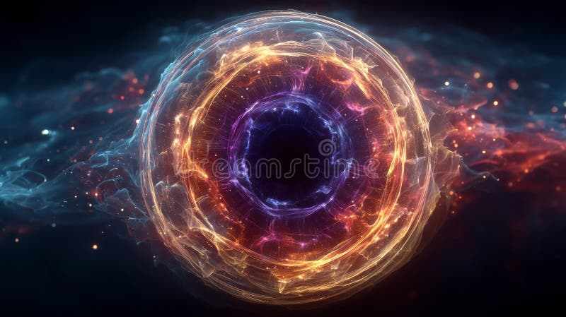 Radiant Energy Vortex stock illustration. Illustration of circle ...