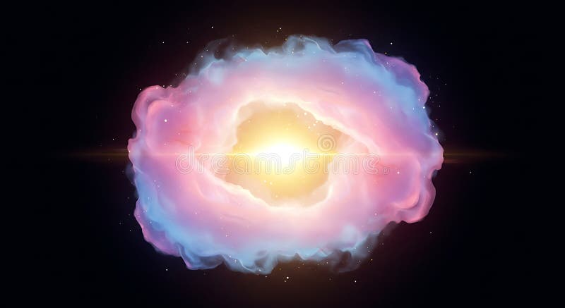 A Radiant Explosion of Color Centered in the Image, Resembling a Nebula ...